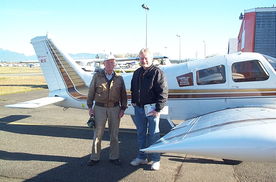 Glen Bell, Private Pilot Flight Test, Langley Flying School.