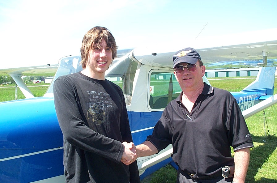 Jonathan Rademaker, Private Pilot Flight Test, Langley Flying School.
