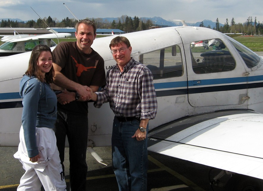 Steve Gallagher, Private Pilot Flight Test, Langley Flying School.