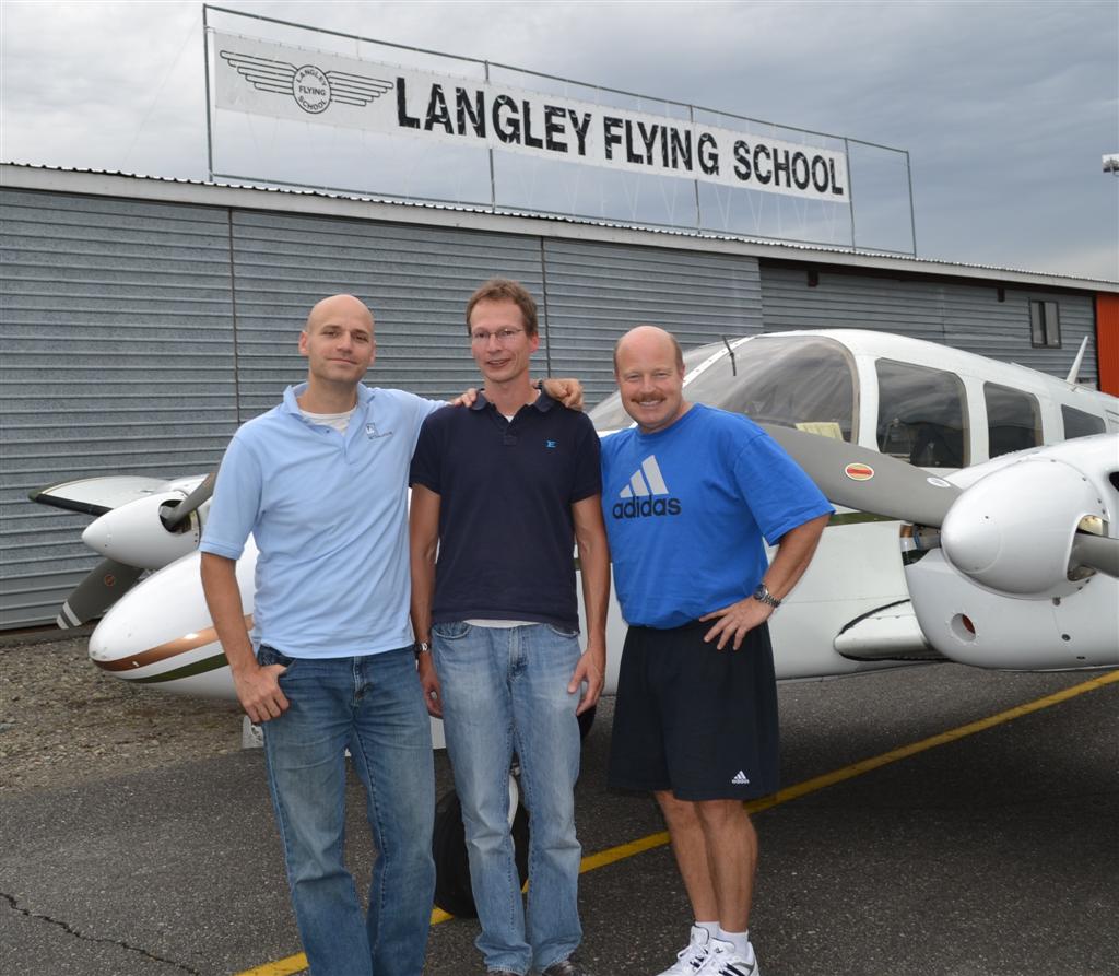 Ulrich Baum, Multi-engine Class Rating, Langley Flying School