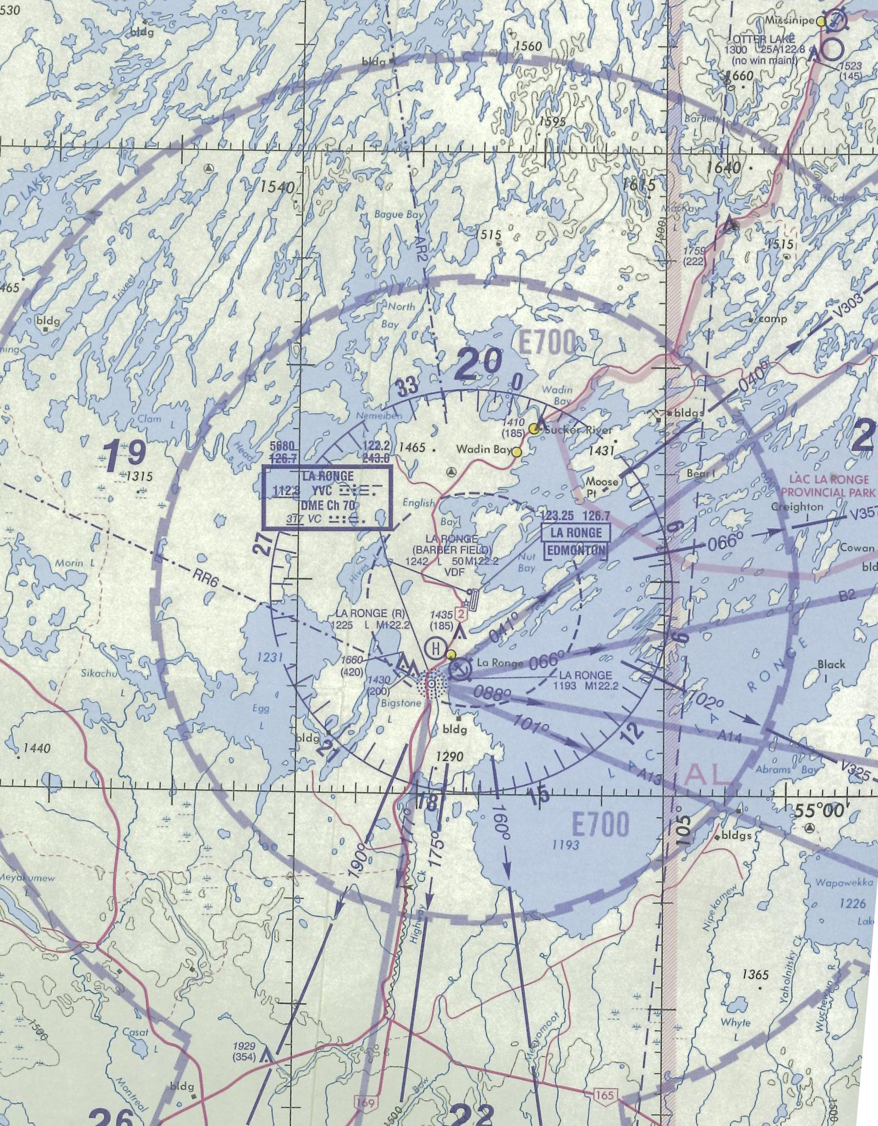 Map Room, La Ronge, Langley Flying School.